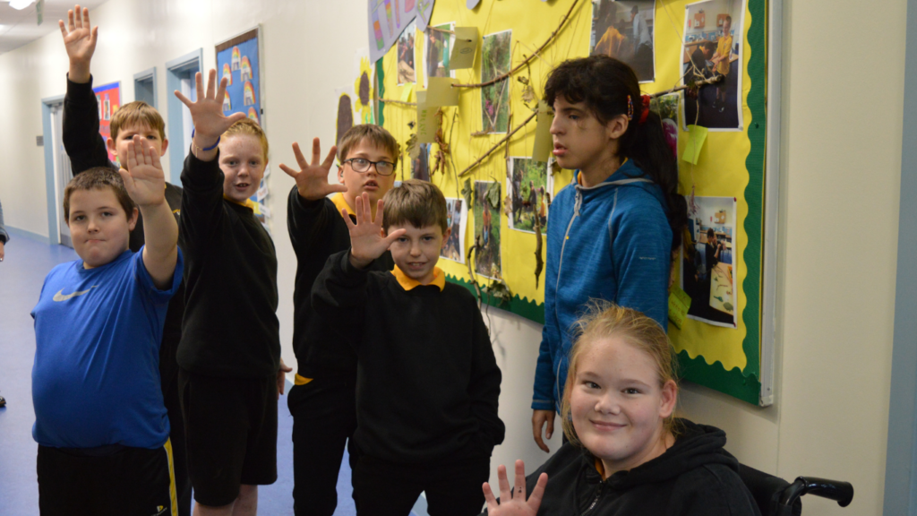 Visiting Castle Douglas Primary School's Hi5 programme
