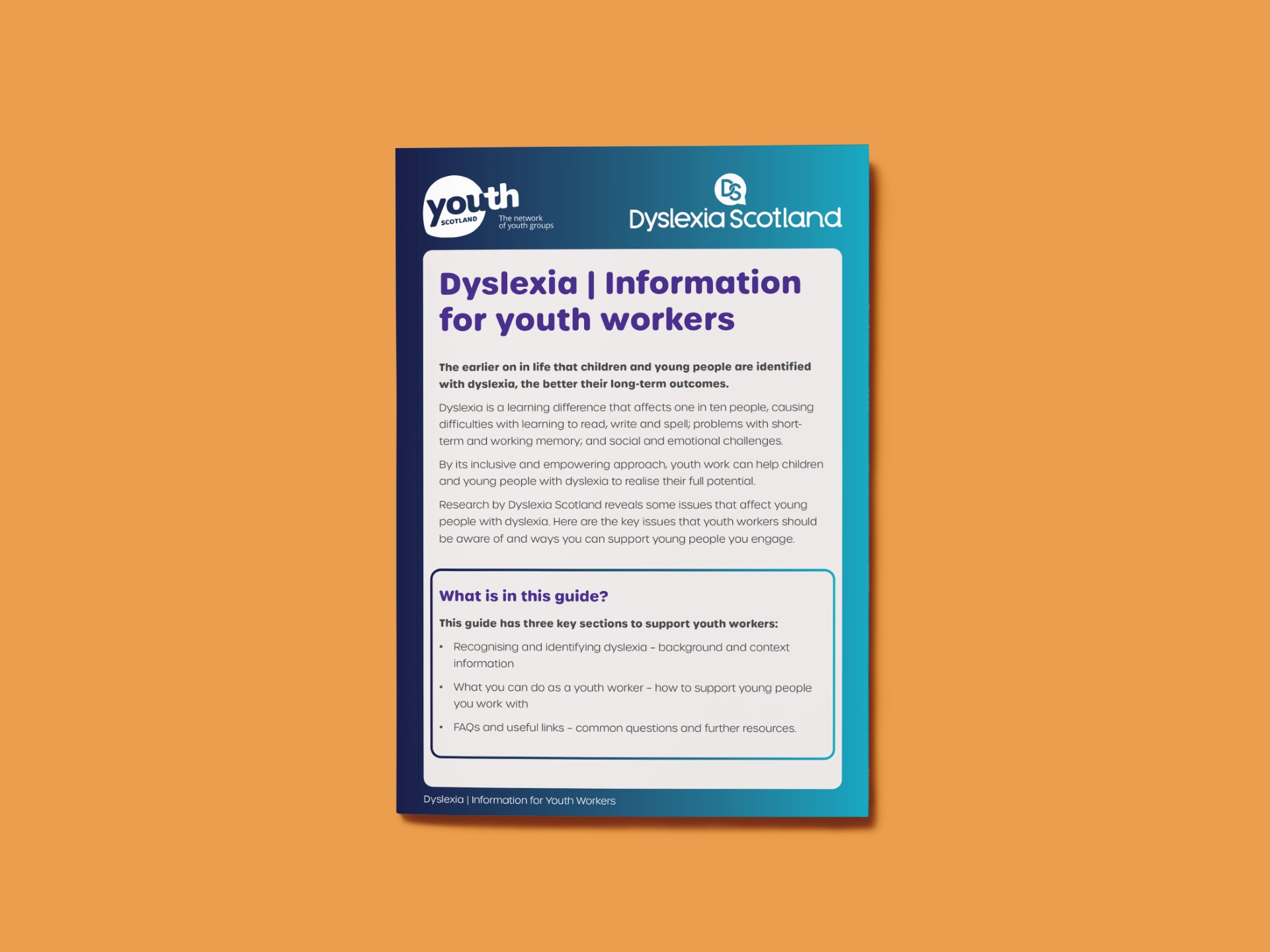 New dyslexia guide for youth workers - Youth Scotland